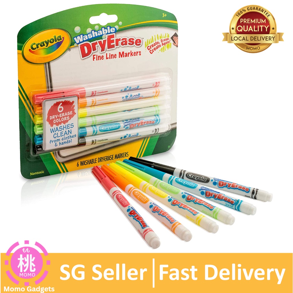 Crayola Dry Erase Markers, Fine Line, Classroom & School Supplies ...