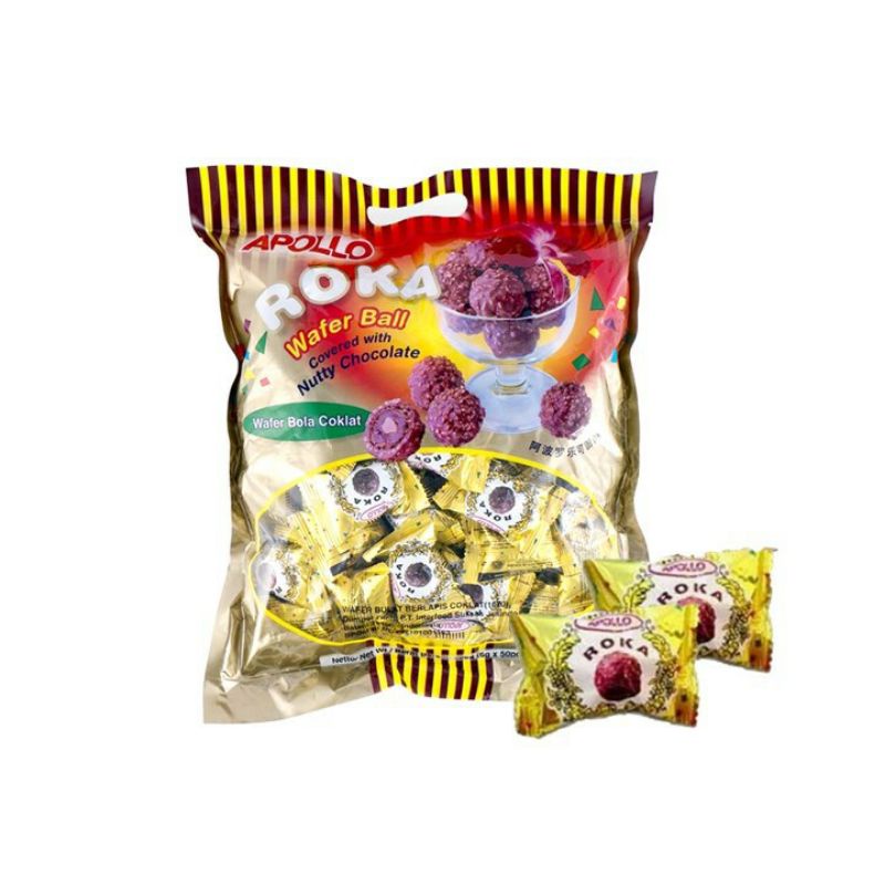 Apollo Roka chocolate wafer ball 300 gr / chocolate wafer ball ...
