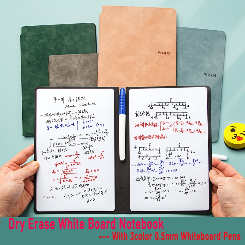 A5 Portable Dry Erase Board Whiteboard Notebooks easy to erase and ...