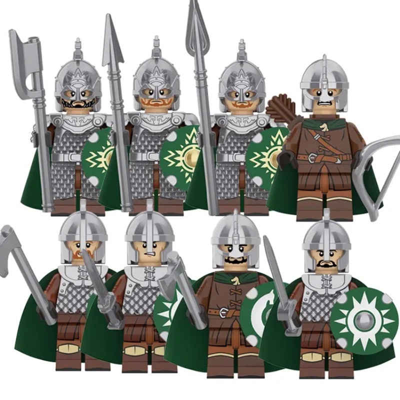 Medieval Knight Roman Warrior Elf Guards The Lord of Asgard Mini ...