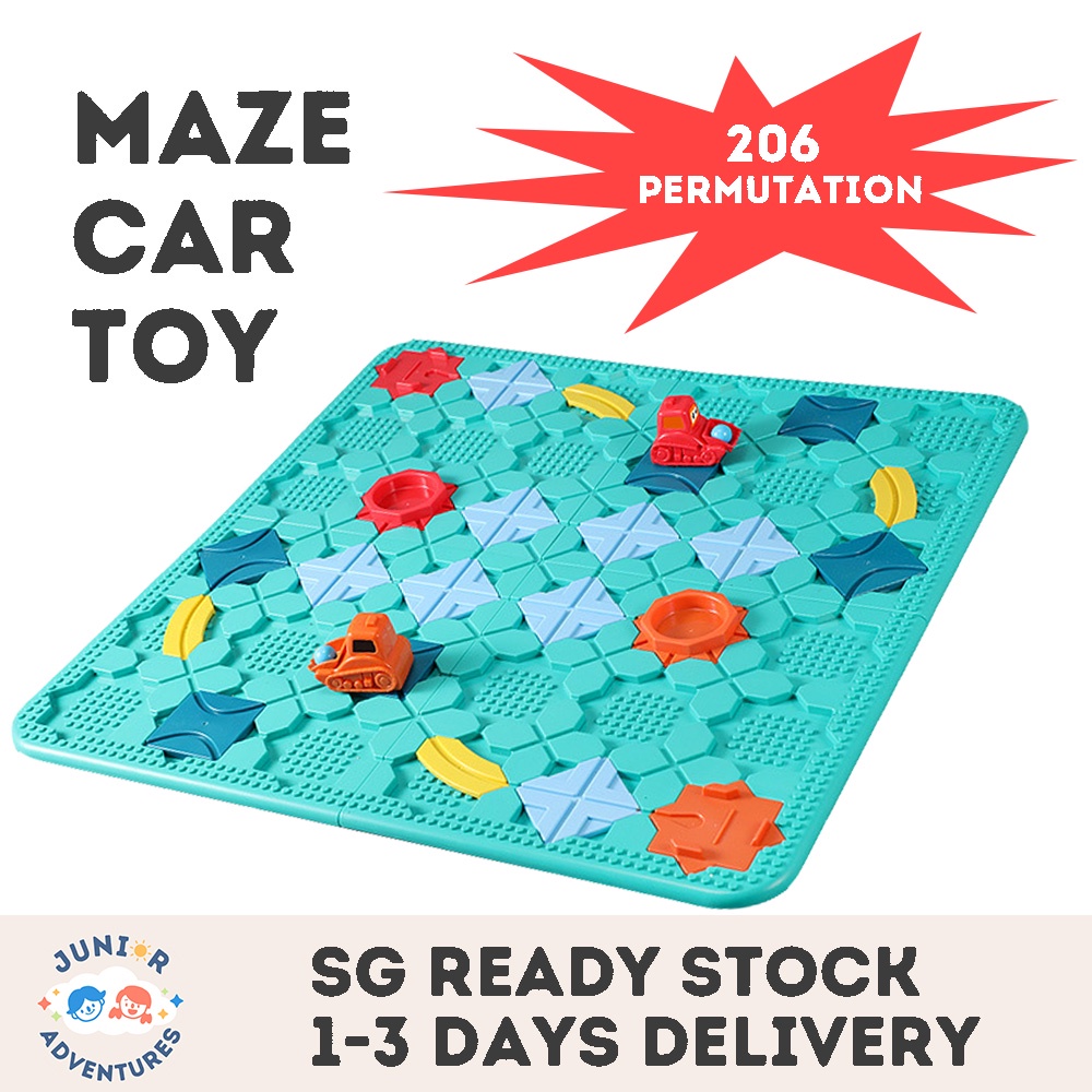 Building Maze Roadways for Toy Cars to Expand Kids Thinking and ...