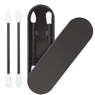 2 in 1 Pink Silicone Cotton Swabs,Reusable Micro Brush Applicators ...