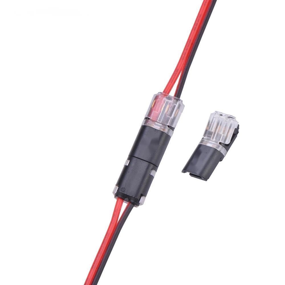 2pin Pluggable Wire Connector Quick Splice Electrical Cable Crimp ...