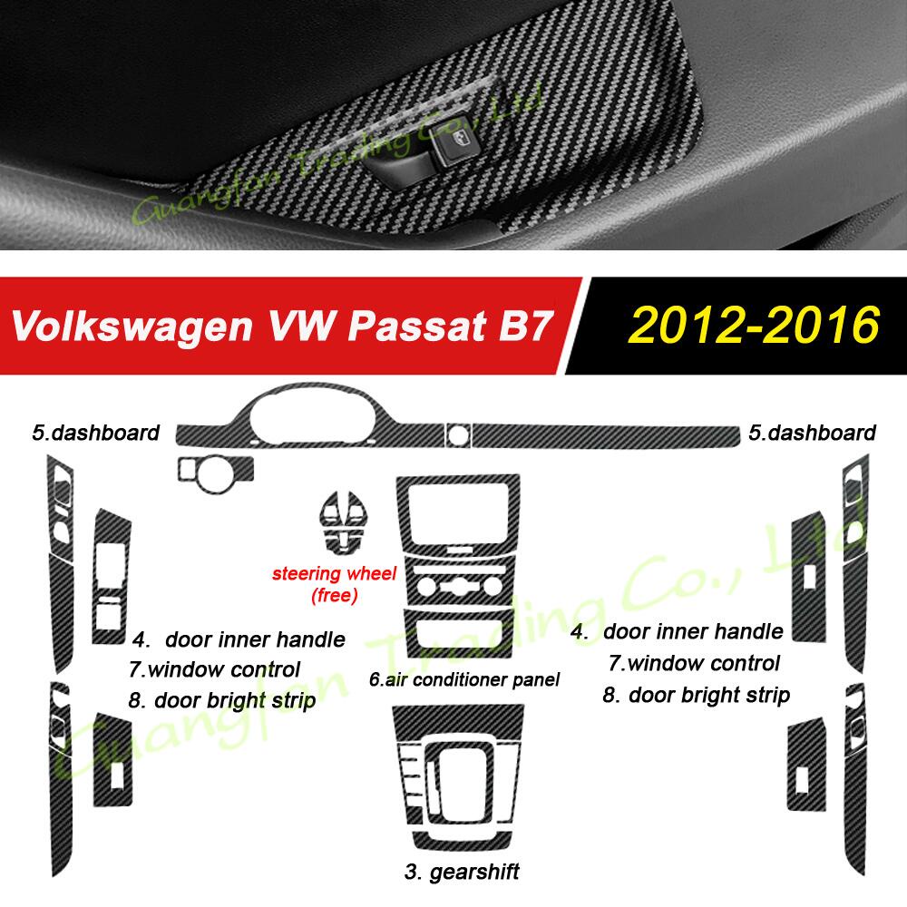For Volkswagen VW Passat B7 2012-2016 Car-Styling Carbon Fiber Car ...