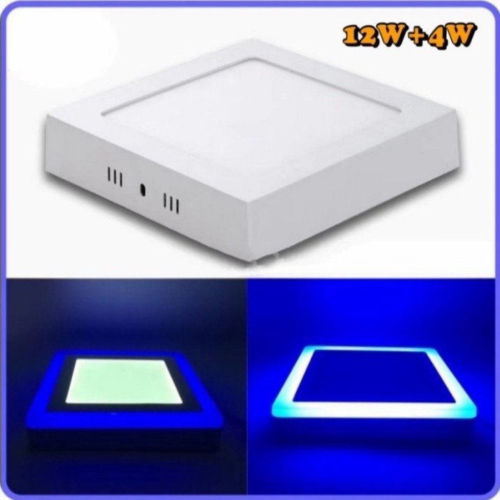PUTIH Downlight Led Outbow Panel Led Two Colors White Blue 12W+4W Ob ...