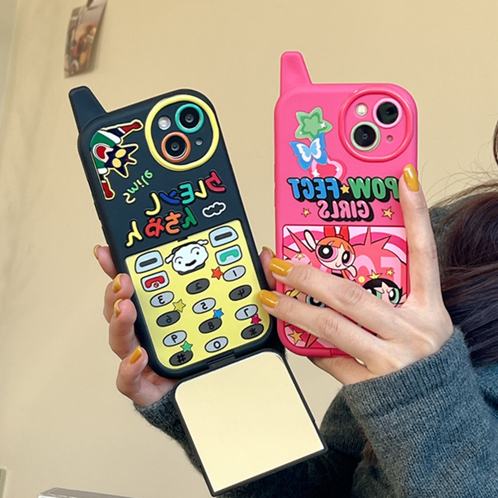 The Powerpuff Girls ins Style Flip Mirror iPhone Case for iPhone 14 Pro ...
