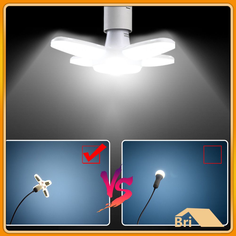 E27 Folding Light Led Light Deformed Four-leaf Light 4+1 Foldable Light ...