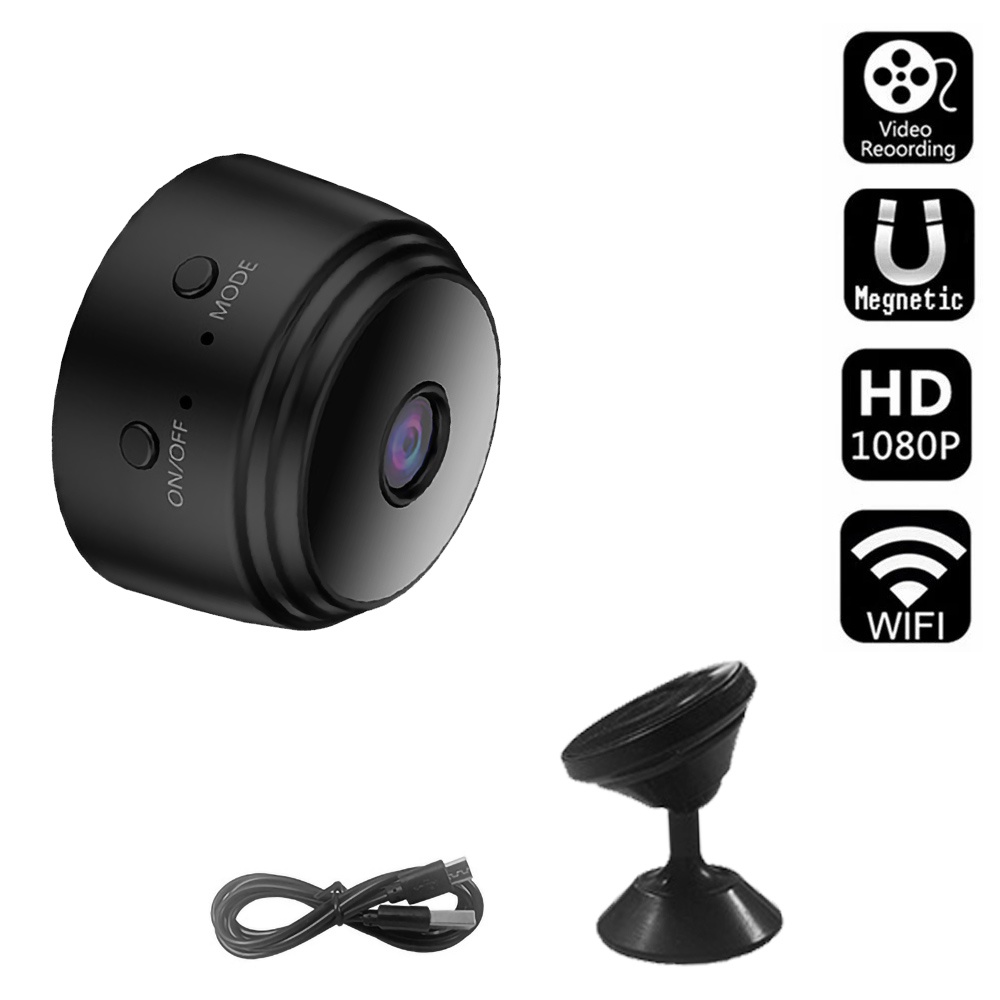Wireless Wifi A9 Mini IP Camera Smart Home Security Night Magnetic ...