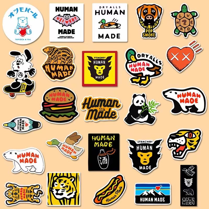 【50pcs】Human Made Sticker Japan Logo Laptop Stickers Hip-hop Waterproon ...