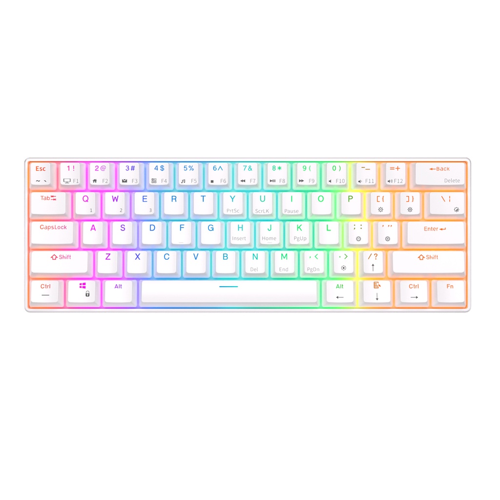 RK61 Royal Kludge Bluetooth 3.0 & USB C Dual Mode RGB Backlit Mechanical Keyboard | Shopee Singapore