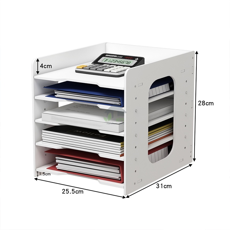 Multi-layer file rack information rack desktop simple rack A4 paper ...