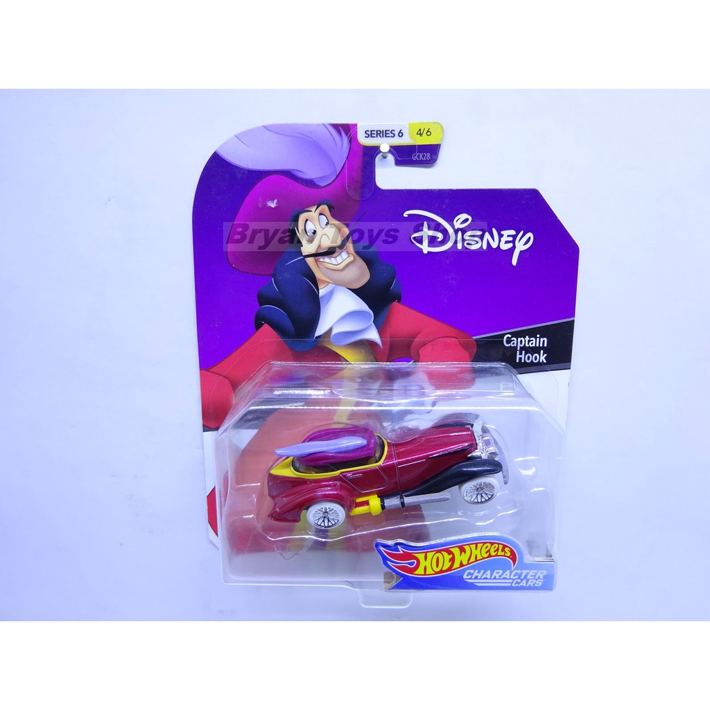 Hot Wheels Character Cars Disney Captain Hook | Shopee Singapore