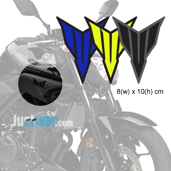 MT Logo Sticker, Yamaha MT25/ MT03 Shroud Sticker, Body Sticker, Yamaha ...