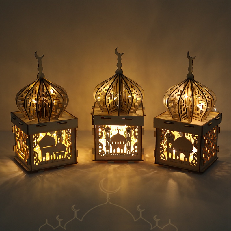 Ramadan DIY Wooden Ornaments EID Mubarak Decoration For Home Ramadan ...