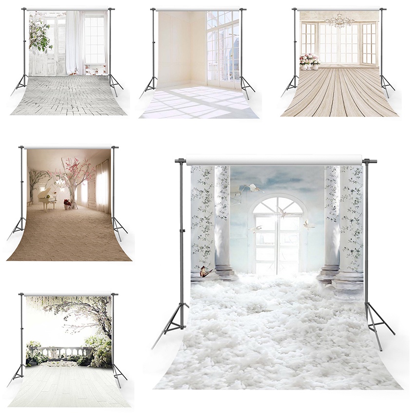Photography Background Modern Interior Room French Windows Curtain ...