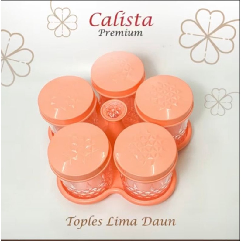 A set Of 5-leaf calista Jars/Beautiful Crystal Jars/Eid Jars | Shopee ...
