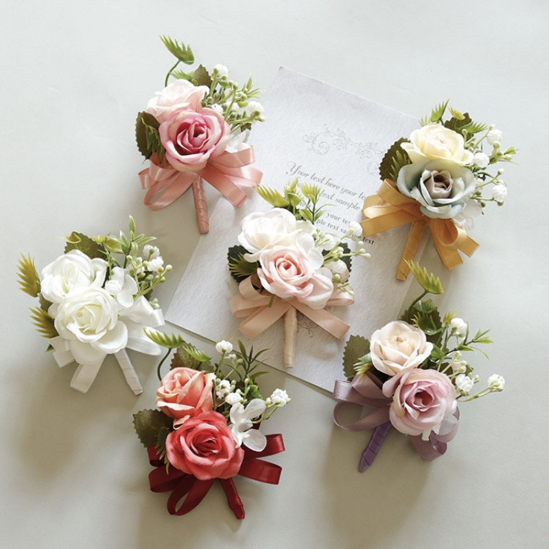 Corsage Wrist Flower Hand Flower Rose Flower Bridegroom Boutonniere ...