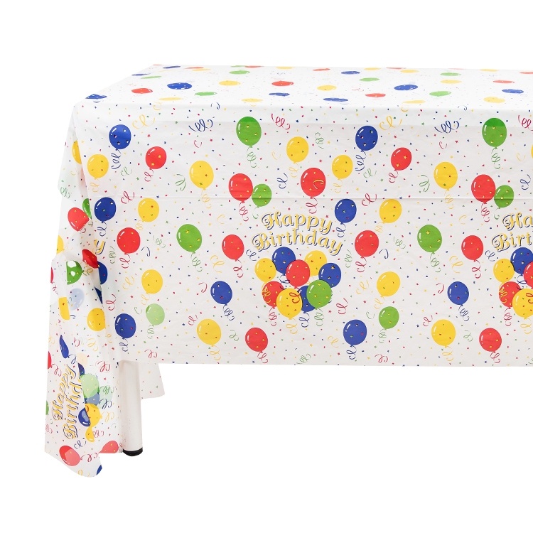 New Colourful Balloon Table Cover Table Cloth for Birthday party ...