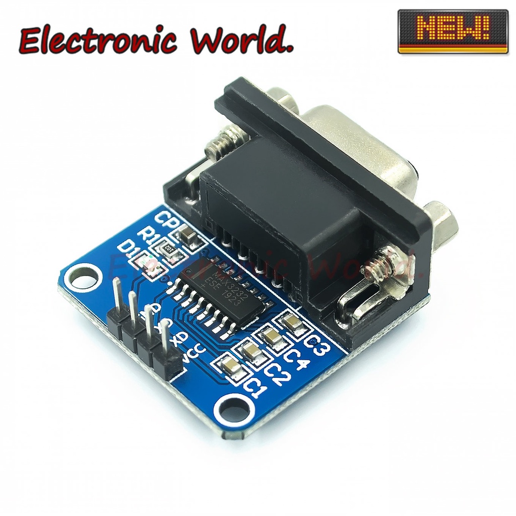 MAX3232 RS232 to TTL Serial Port Converter Module DB9 Connector MAX232 | Shopee Singapore