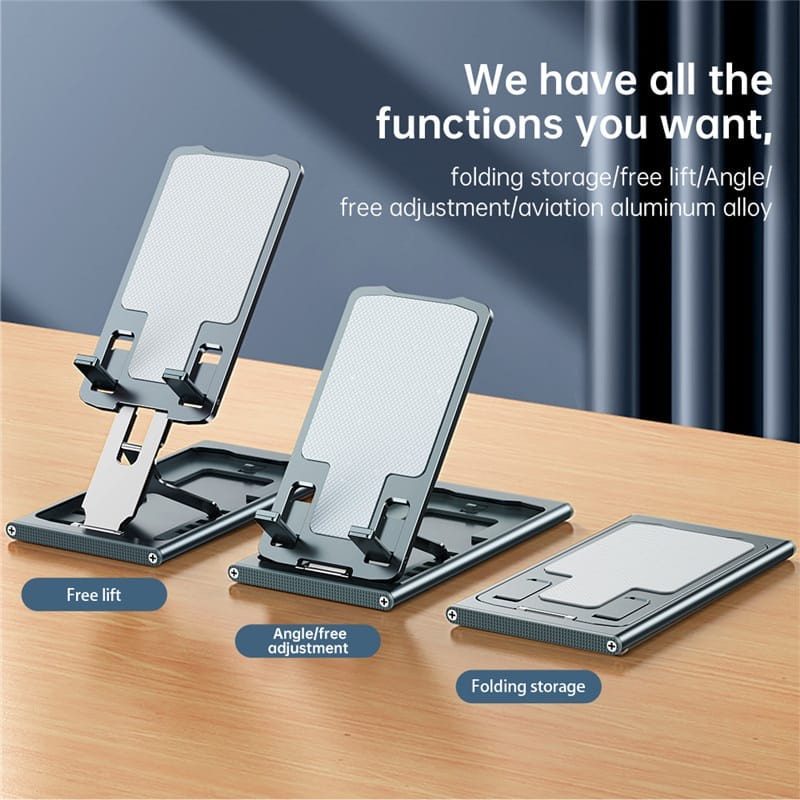 Handphone Stand Aluminum Tablet Stand Phone Holder Foldable Portable ...