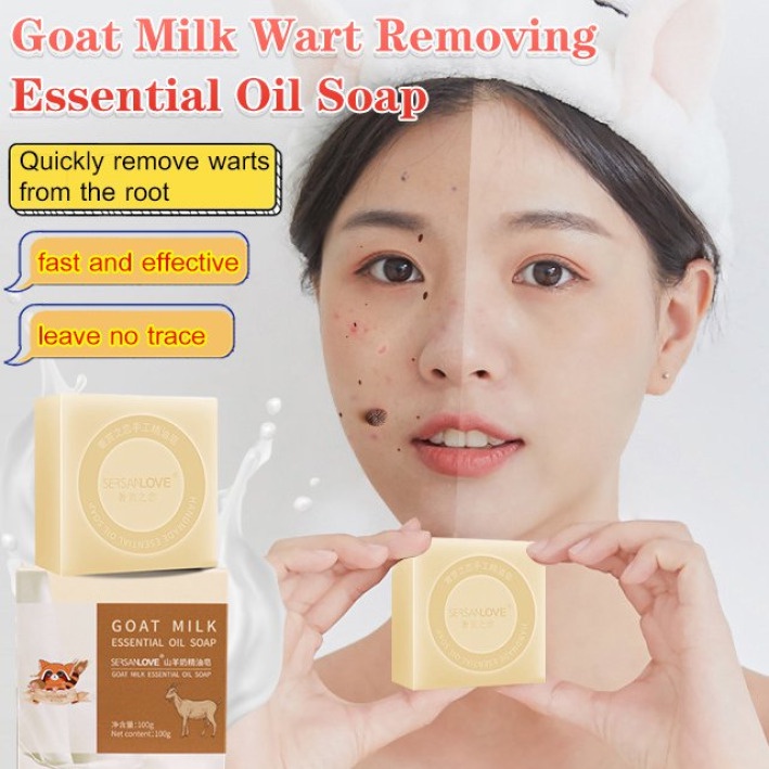 Goat Milk Wart Removing Essential Oil Soap Facial Beauty Spa | Shopee ...