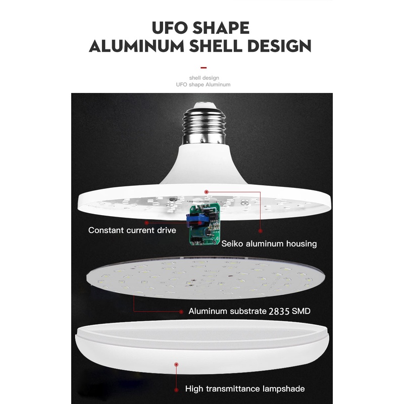 E27 Led Bulb 220V UFO Lamp For Home Led Lamp 20W 30W 40W 30W 100W ...