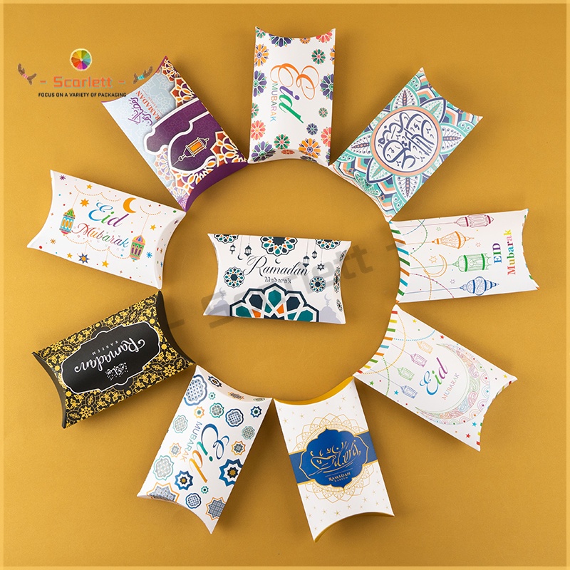 [50pcs/pack] Pillow-shape Eid Mubarak Gift Package / Handmade Candy ...