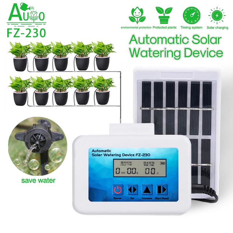 Solar Plant Watering System- Automatic Watering Timer Auto Irrigation ...