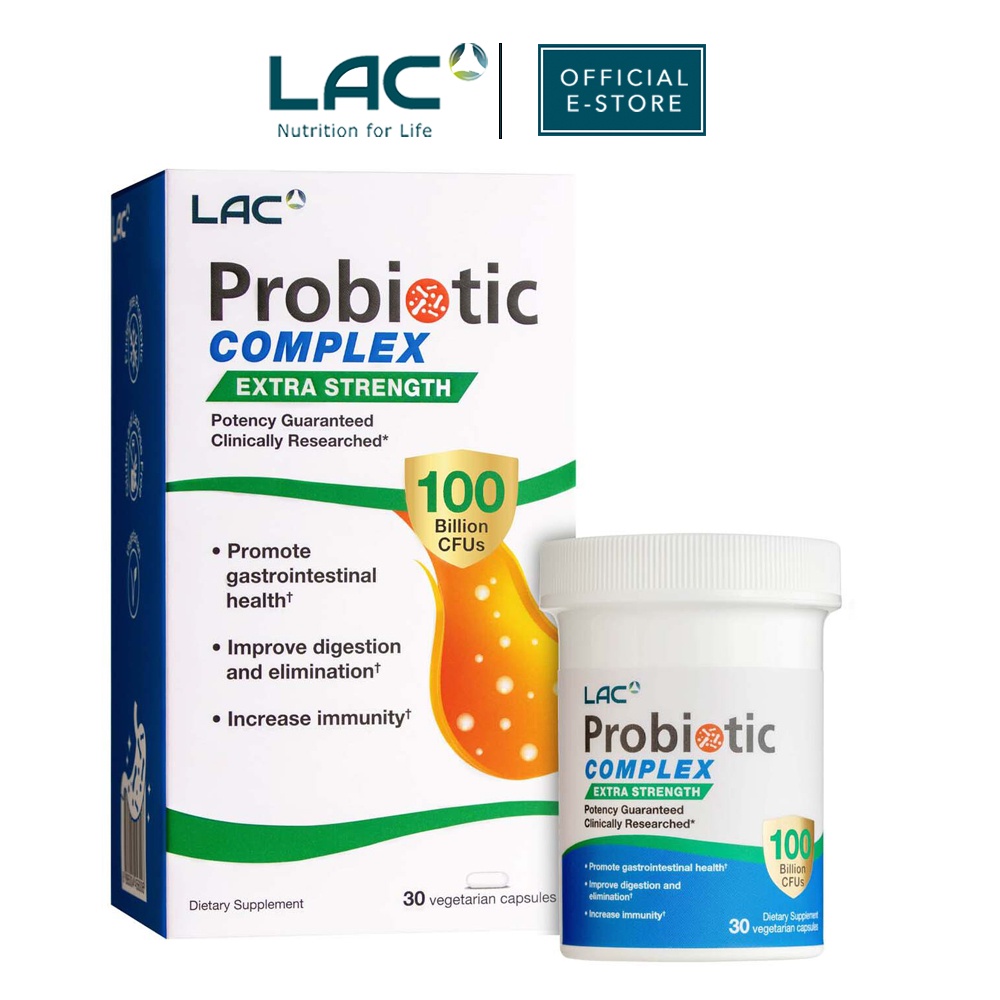 [LAC PROBIOTIC] Probiotic Complex 100 Billion CFU - Ultimate Support ...