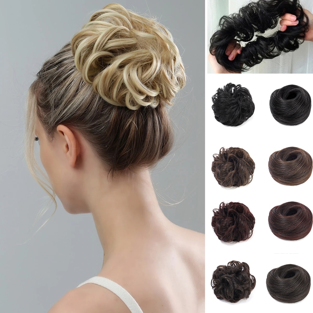 Four Colors Ball Head Fake Scrunchie/ High Temperature Silk Elastic ...