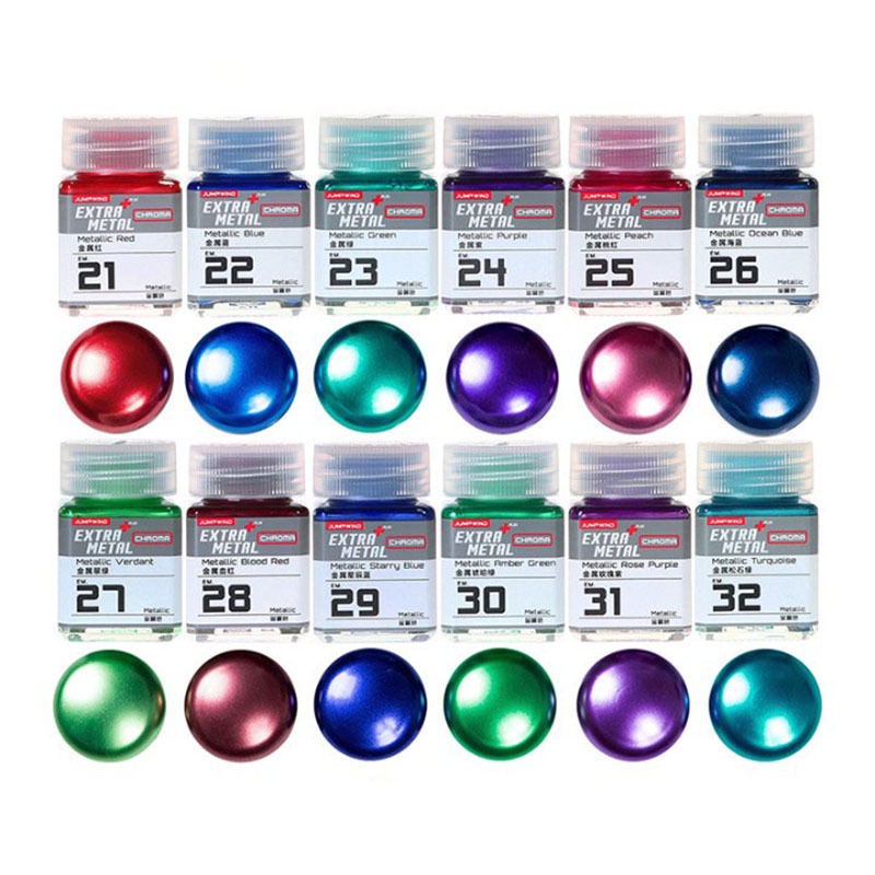 18ML Jumpwind Extra Metal Color Metallic paint For Gundam Model EM21-32 ...