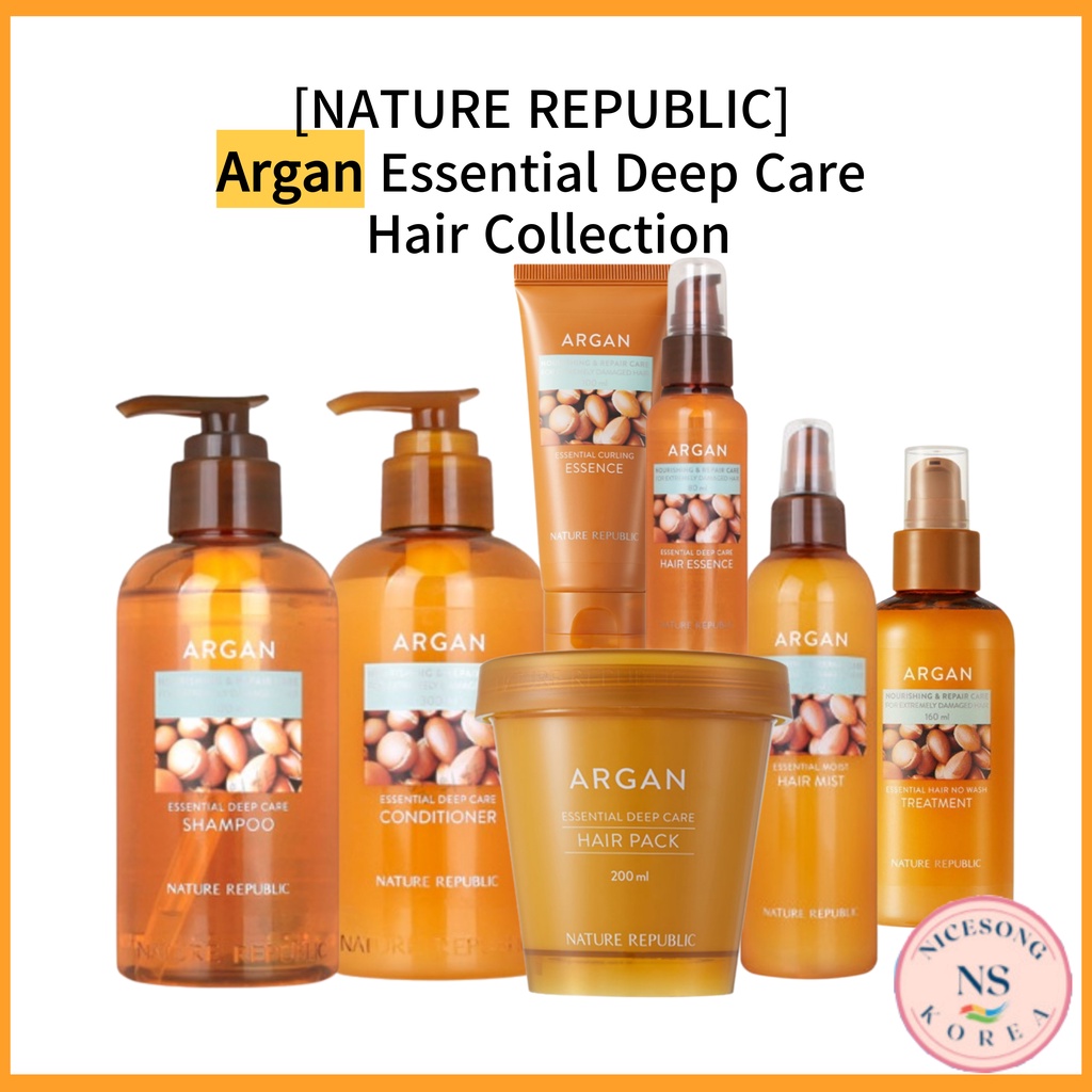 [Nature Republic]Argan Hair Collection(Shampoo/Conditioner/Hair Mist ...