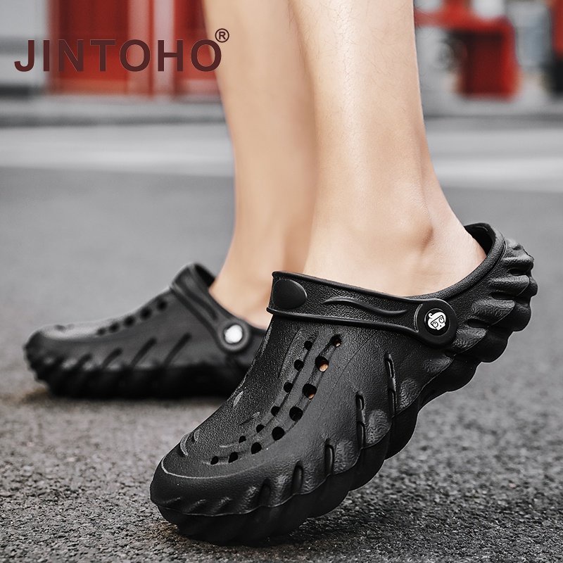 JINTOHO Fashion Men Two Way Anti Slip Beach Casual Sandals Light ...