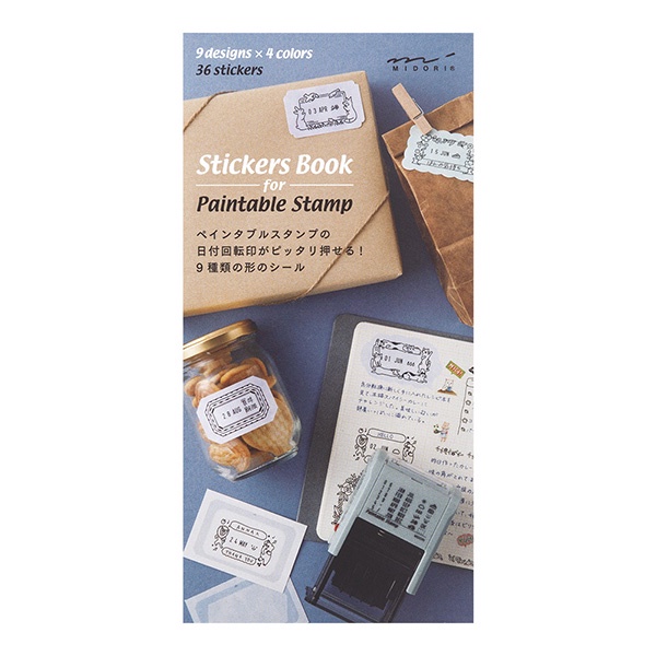 Midori Sticker Book For Paintable Stamp, Rotating Stamp Date Stickers ...