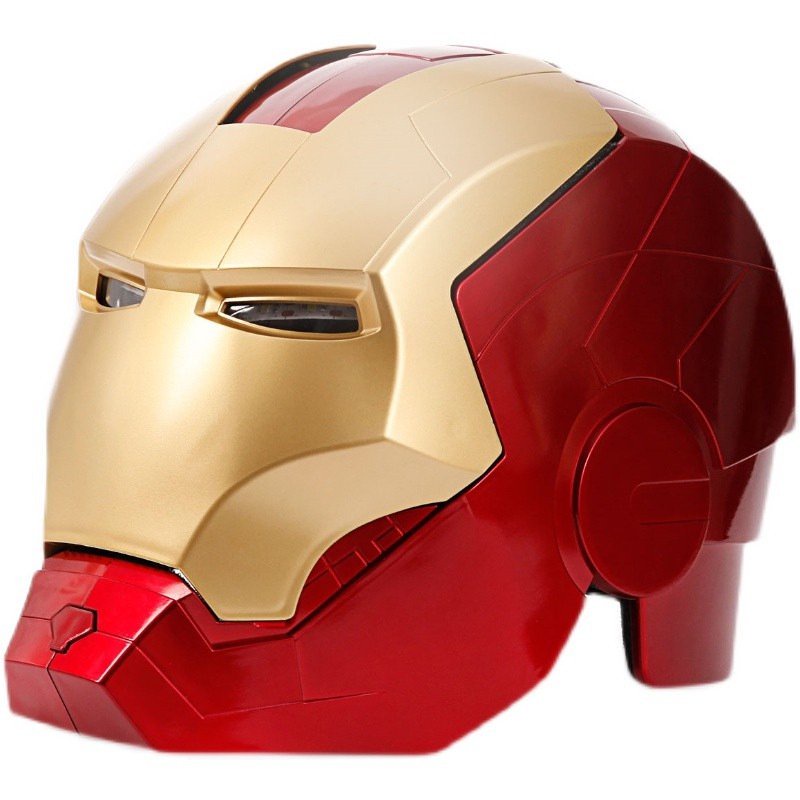 Iron Man helmet 1:1 mask can be opened luminous gloves adult children ...