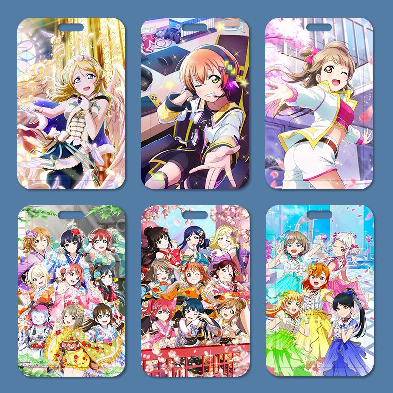 Anime Cartoon Love Live DIY Student School Campus ID Card Hard Cover ...