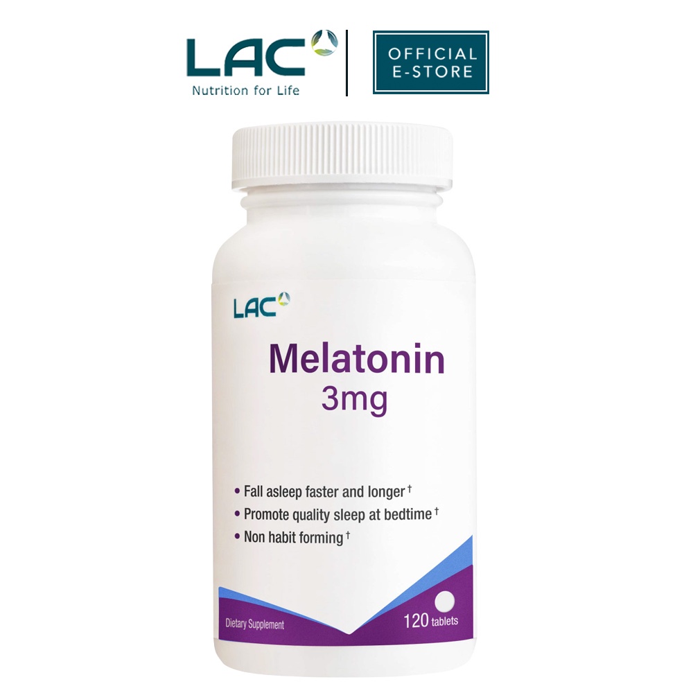 [LAC SLEEP] Melatonin 3mg (120 tablets / timed-release 60 tablets ...