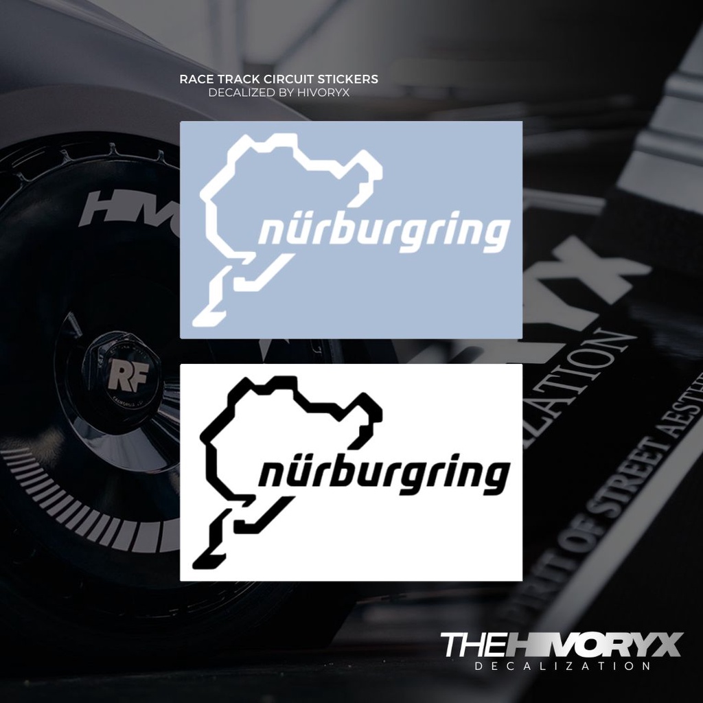 NURBURGRING CIRCUIT RACE TRACK LAP OFFICIAL」CAR DECAL AUTOMOTIVE DIE ...