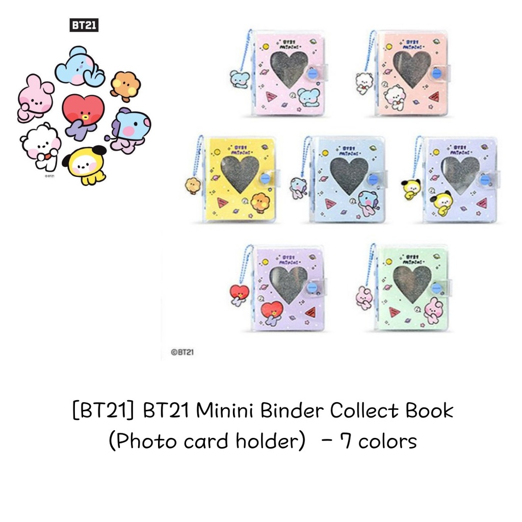 [BT21] BT21 Minini Binder Collect Book ( photo card holder) - 7 colors | Shopee Singapore