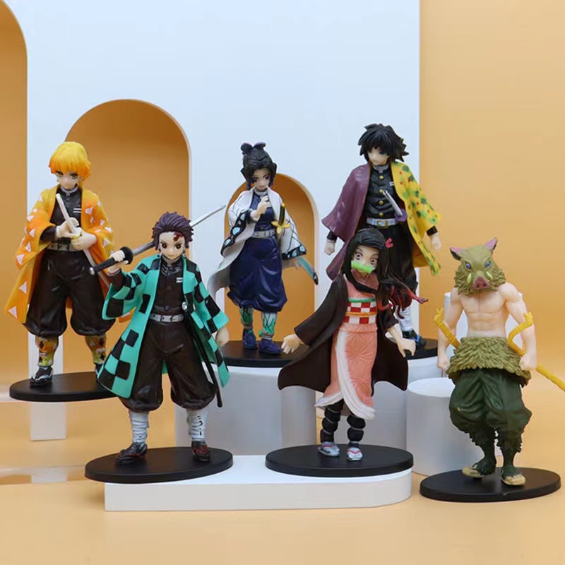 Demon Slayer Action Figurines Hand-held Cartoon Animation Peripheral ...