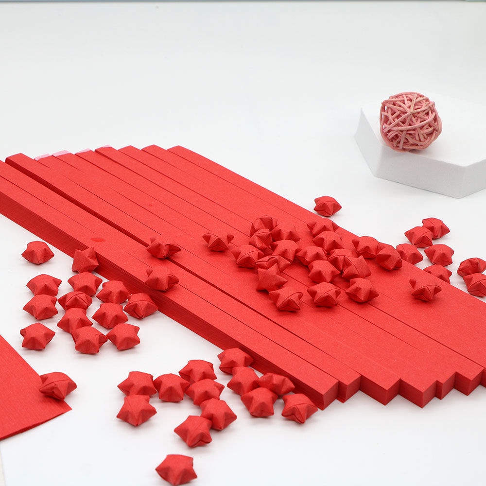 Chinese Red Star Strip Lucky Origami Wishing Paper Kindergarten Primary ...