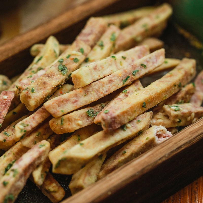 荔浦芋头酥 Lipu Taro, Crab Roe, Scallion, Salted Egg Yolk, Seaweed Flavor ...