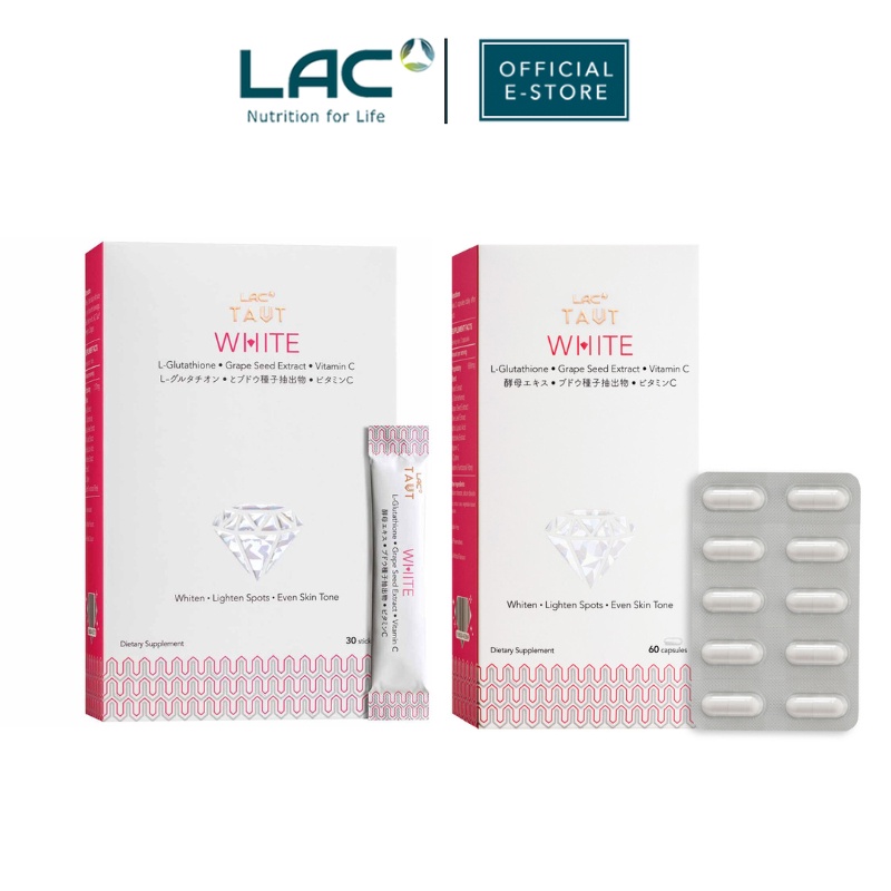 [LAC TAUT] White - Spot Lightening (30 powder sticks / 60 capsules ...