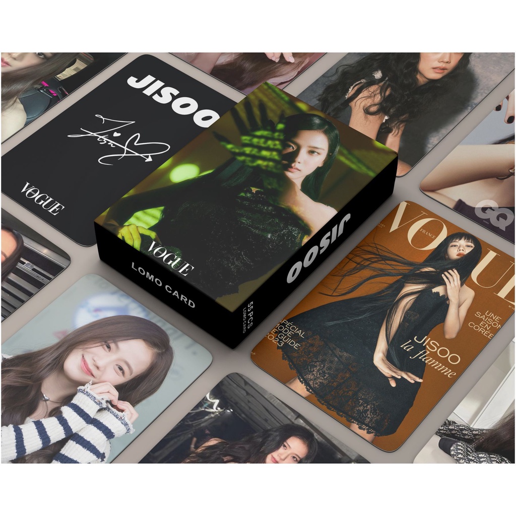 Blackpink Jisoo 2023 Vogue Photocard Rose Lisa Jennie Lomo Card 54pcs