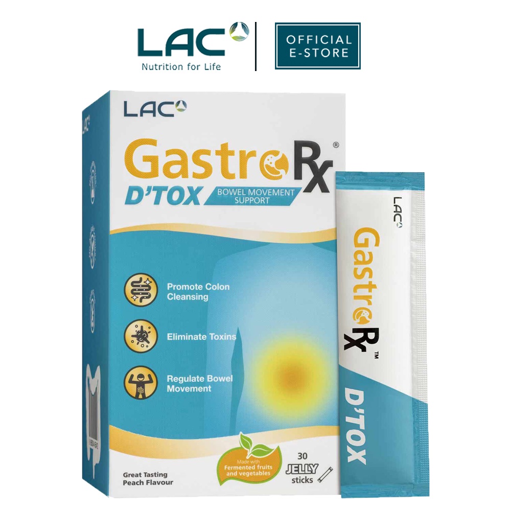 [LAC GASTRORX] D'tox - Bowel Movement Support (15g x 30 jelly sticks ...