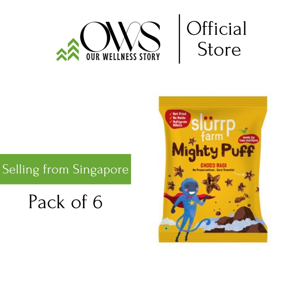 Slurrp Farm Mighty Munch Choco Ragi Pack of 6 (20 gms each) | Shopee ...