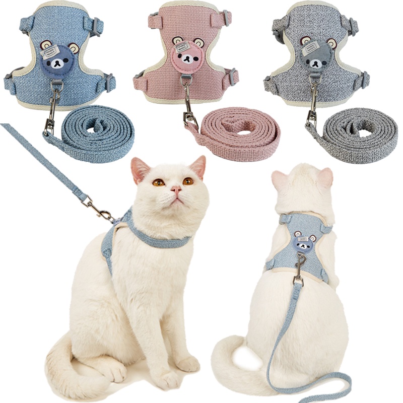 Pet traction rope vest dog chest strap cat chest strap walking rabbit ...