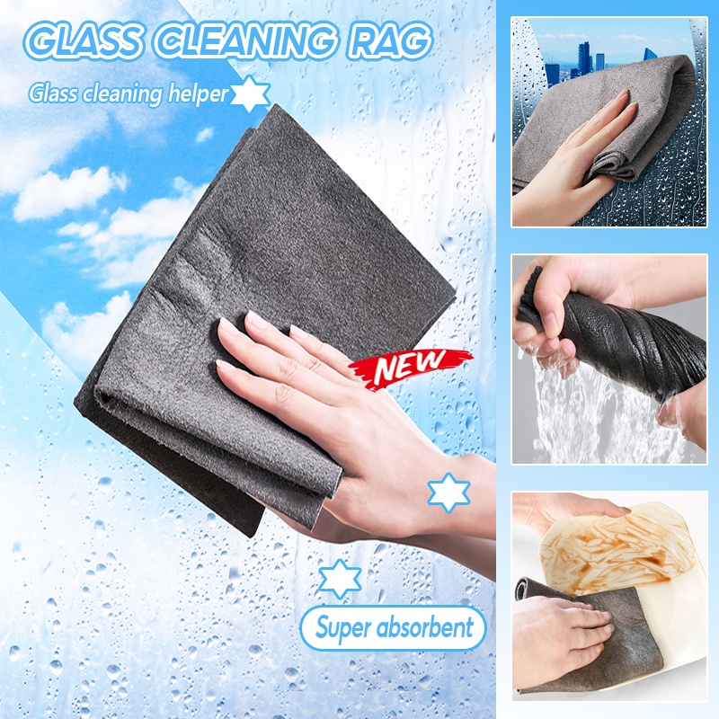 【NEW】Microfiber Magic Glass Wiping Rags Cleaning Glass Cloth For House ...