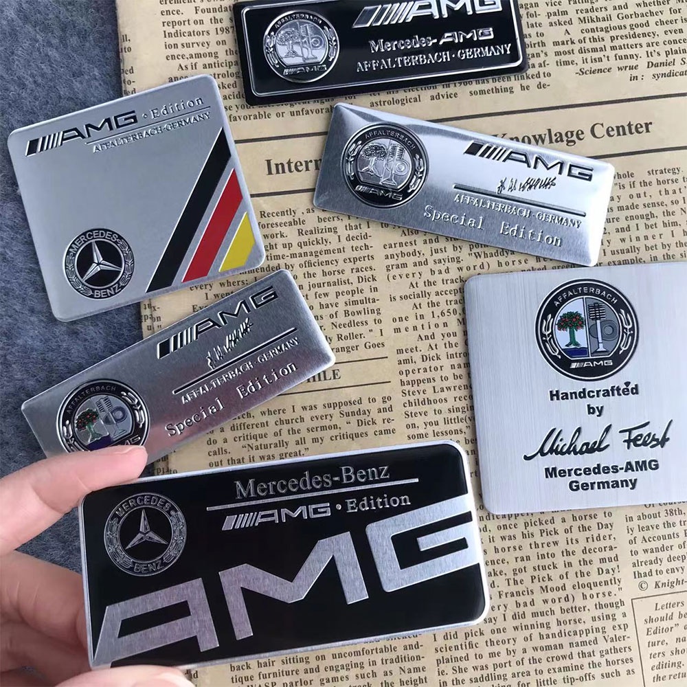 Mercedes-Benz Apple Tree Aluminum Stickers AMG Car Logo Decor Stickers ...