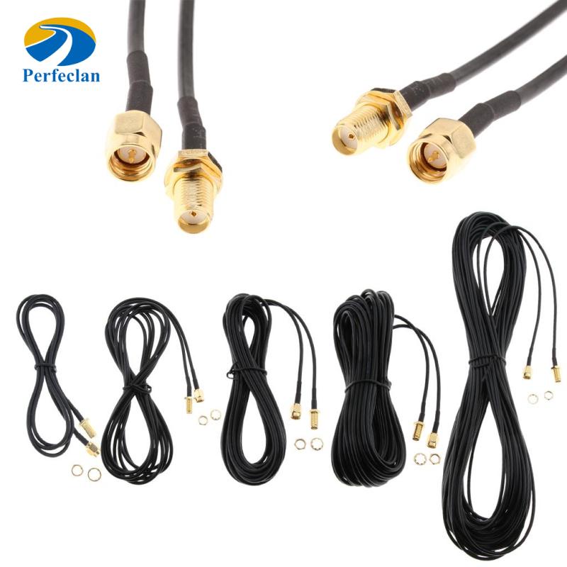[ 1M WiFi Antenna RP-SMA Extension Coaxial Cable Cord for Wi WLAN ...